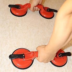 VICHUNHO Glass Lifting Suction Cups Heavy Duty Vacuum Aluminum Alloy Handle Holder to Lift Large Glass/Floor Gap Fixer/Tile Lifter/Moving Window,Mirror/Windshield Removal & Install Tool