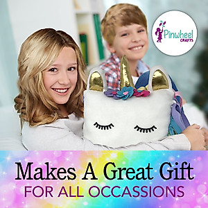 Unicorn Pillow Kit & Panda Pillow Kit Bundle - Fun DIY Arts and Crafts Project for Kids Ages 6 7 8 9 10 11 12 - Great Gifts for All Occasions