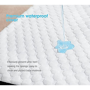 UBBCARE Waterproof Pack and Play Mattress, 38x24x3 Inches Memory Foam Playpen Mattress, Dual-Side Mini Crib Mattress for Baby & Toddler
