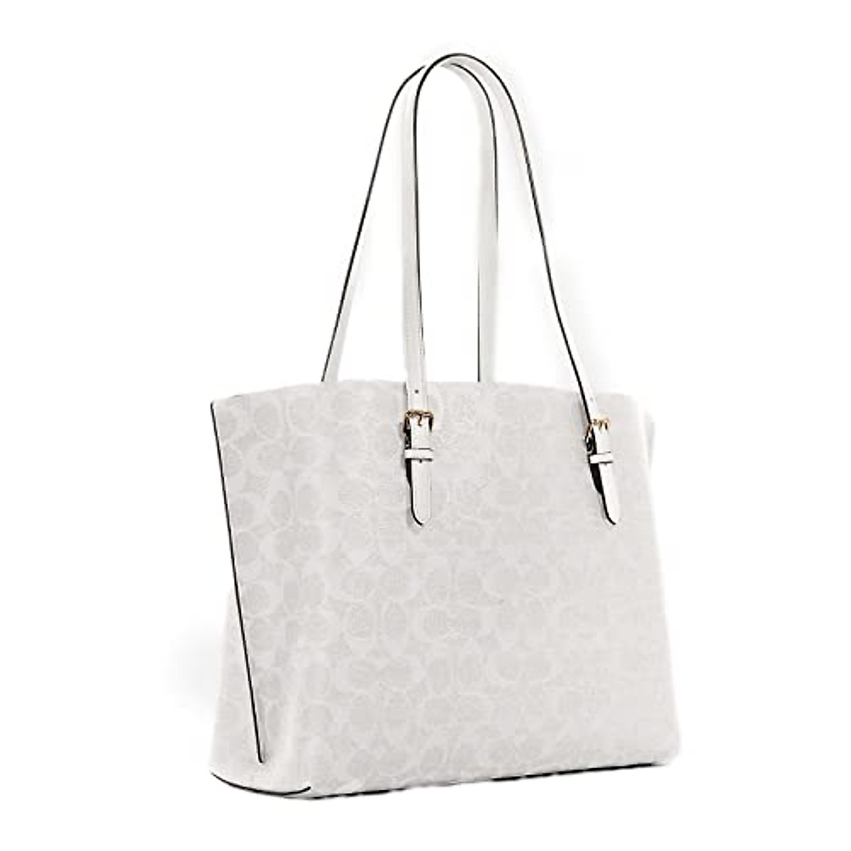 COACH Womens Mollie Tote 25 (IM/Chalk/Glacier White)