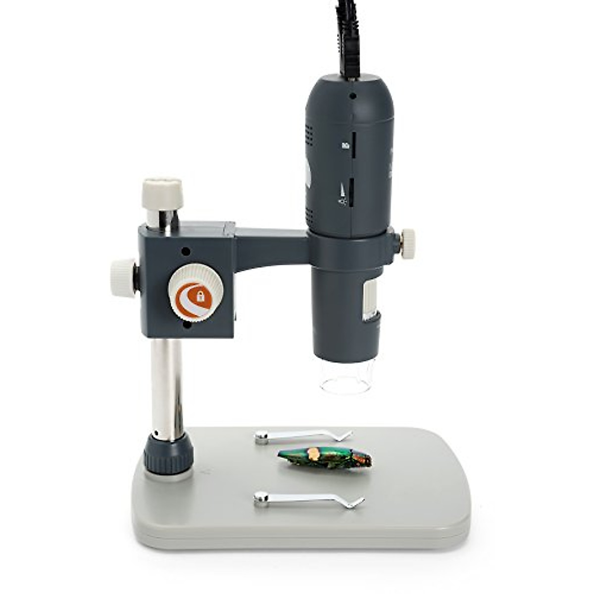 Celestron MicroDirect 1080p HD Handheld Digital Micro Viewing Digital Microscope, Grey (44316)