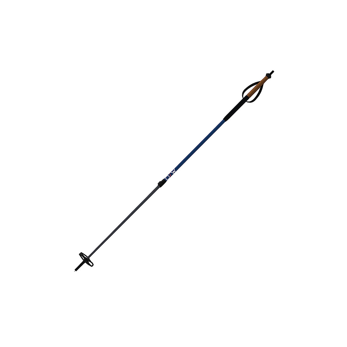 FISCHER Unisex Adult BC Vario Adjustable Lightweight Durable Backcountry Cross-Country Navy/Asphalt Aluminum Ski Poles (OZ45021)