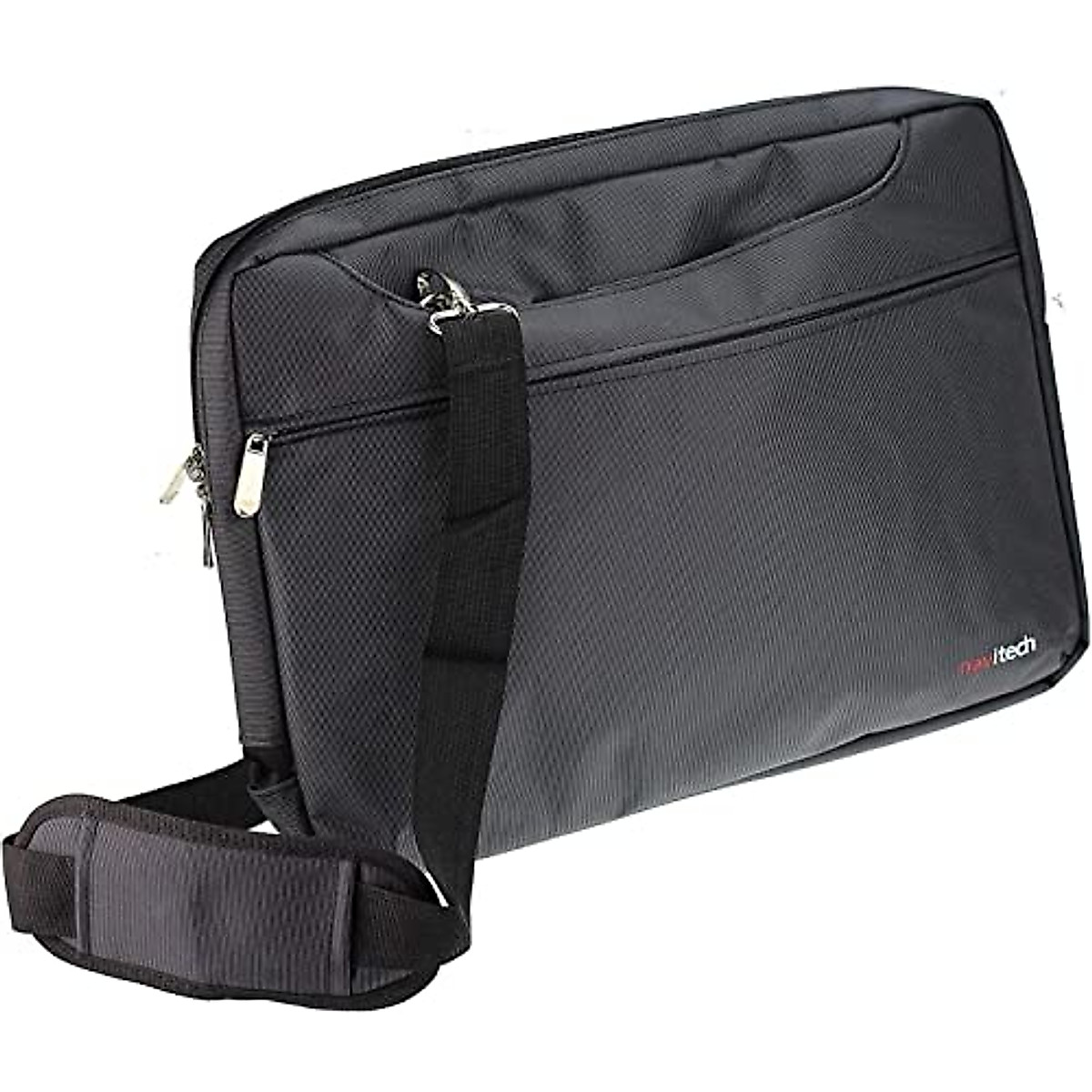 Navitech Black Sleek Water Resistant Travel Bag - Compatible with Magnavox MTFT750-BL Portable 7" TFT DVD/CD Player