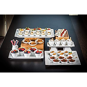 BIA Cordon Bleu Nouveau Porcelain Serving Platters, White