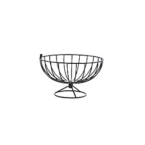 Simple Black Fruit Basket With Banana Hanger,Fruit Basket Bowl With Banana Tree Holder