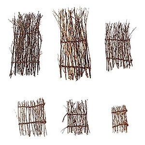 Happyyami 6PCS Bamboo Board Plants Sushi Sushi Plate Garden Landscaping Decor Arrangement Sashimi Plate Wooden pallets Arts & Crafts Supplies Sashimi Bonsai Ornament Desktop Japan Miniature
