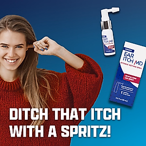 eosera® Ear Itch MD® - Ear Drops for Itchy Ears | Dry Ear Relief | Soothing Spray | Moisturizing Formula | Allergies, Eczema, Dermatitis, Psoriasis, Perimenopause, Menopause, Hearing Aids