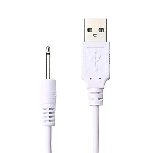 Coeuove Massager Replacement Dc Charging Cable - USB Charger Cord - 2.5mm (White) - Fast Charging