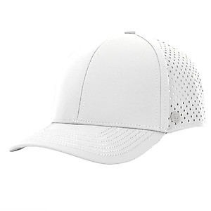ANKOR Ultra Performance Water-Resistant UPF 50 Baseball Hat | Golf | Boat | Beach | Lake | Workout | Everyday | Men and Women (White)