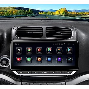 Topdisplay Android 10 Radio Replacement for Dodge Journey 2011-2020 Navigation 10.25inch Touch Screen 4+64G Wireless Carplay Android Auto 4G LTE WiFi Free Camera