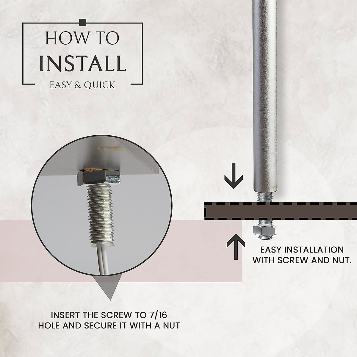 LEDupdates 2pcs JEWELRY SHOWCASE LED POLE LIGHT Stem MODEL WF133 Silver 11 INCH for display, trade show, museum and retail stores (6000K pure white)