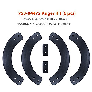 BOSFLAG 753-04472 Auger Kit with 954-0101A V-Belt 946-04091 Cable 946-04237 Cable Replaces MTD 735-04032, 735-04033, 731-0778, 731-0812 for White Outdoor SB221, SB521, SB721, Squall 21" Snow Throwers