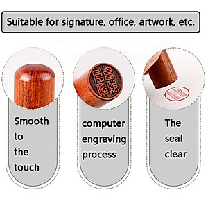 Japanese Name Stamps,Wood Japanese Hanko Chop Chinese Custom Wood Stamps,Name Stamp Japanese Stationery Chinese Name Seal Round Square to Choose(Various Sizes)