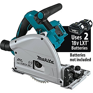 Makita XPS02ZU 18V X2 LXT Lithium-Ion (36V) Brushless Cordless 6-1/2" Plunge Circular Saw, with AWS, Tool Only