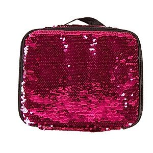 Style.Lab by Fashion Angels Magic Sequin Lunch Tote - Pink/Silver
