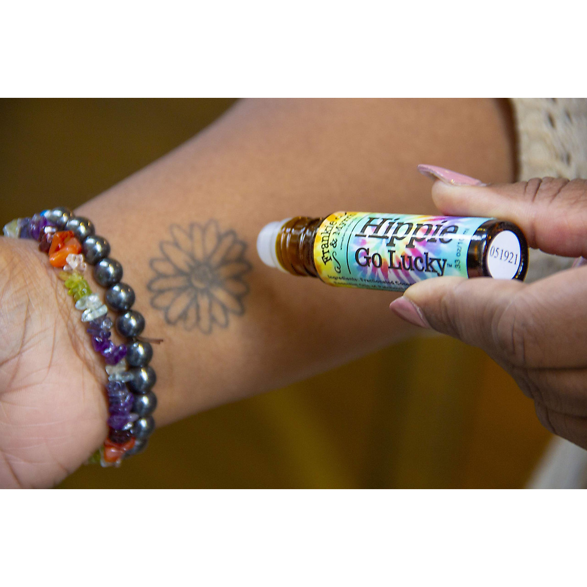 Frankie & Myrrh Hippie Go Lucky 2 Pack | Patchouli Roll-on & Spray | Natural Aromatherapy Combo for Relaxation & Positivity