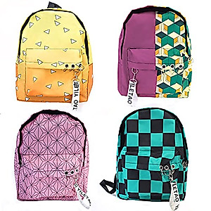 YEOU Anime Backpack kawaii School Bags Waterproof Travel Backpack Anime Laptop Bagpack Bookbag (Style-04) One_Size