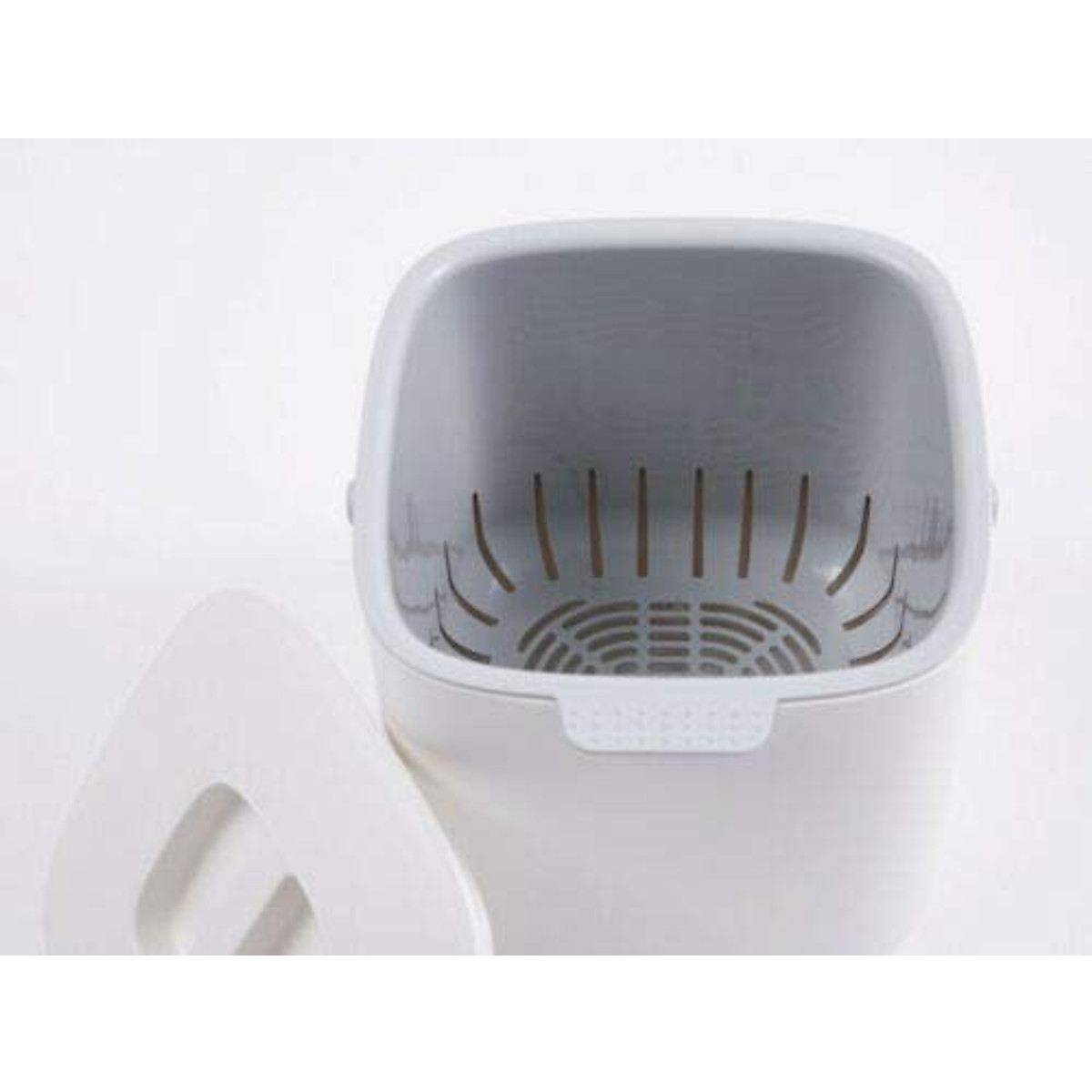 Litem Food Waste Basket Bin W/Handle 2.6L (Dark Gray)