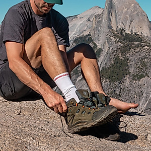 ROCKROOSTER Newland Mens Hiking Boots, 6'' Waterproof Suede Leather Trekking Boots, Non-Slip Ankle Support Outdoor Boots, Anti-Fatigue, Comfortable, Shock Absorption(KS5536 US 8)