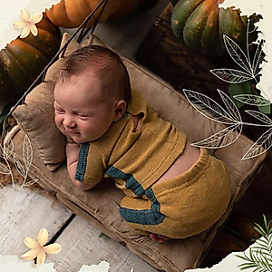 M&G House Newborn Photography Props Mattress Pillow Photo Prop Floor Pillow Seating Pillow Baby Photoshoot Props Pillow Mat Baby Photo Props Pillow(Brown)