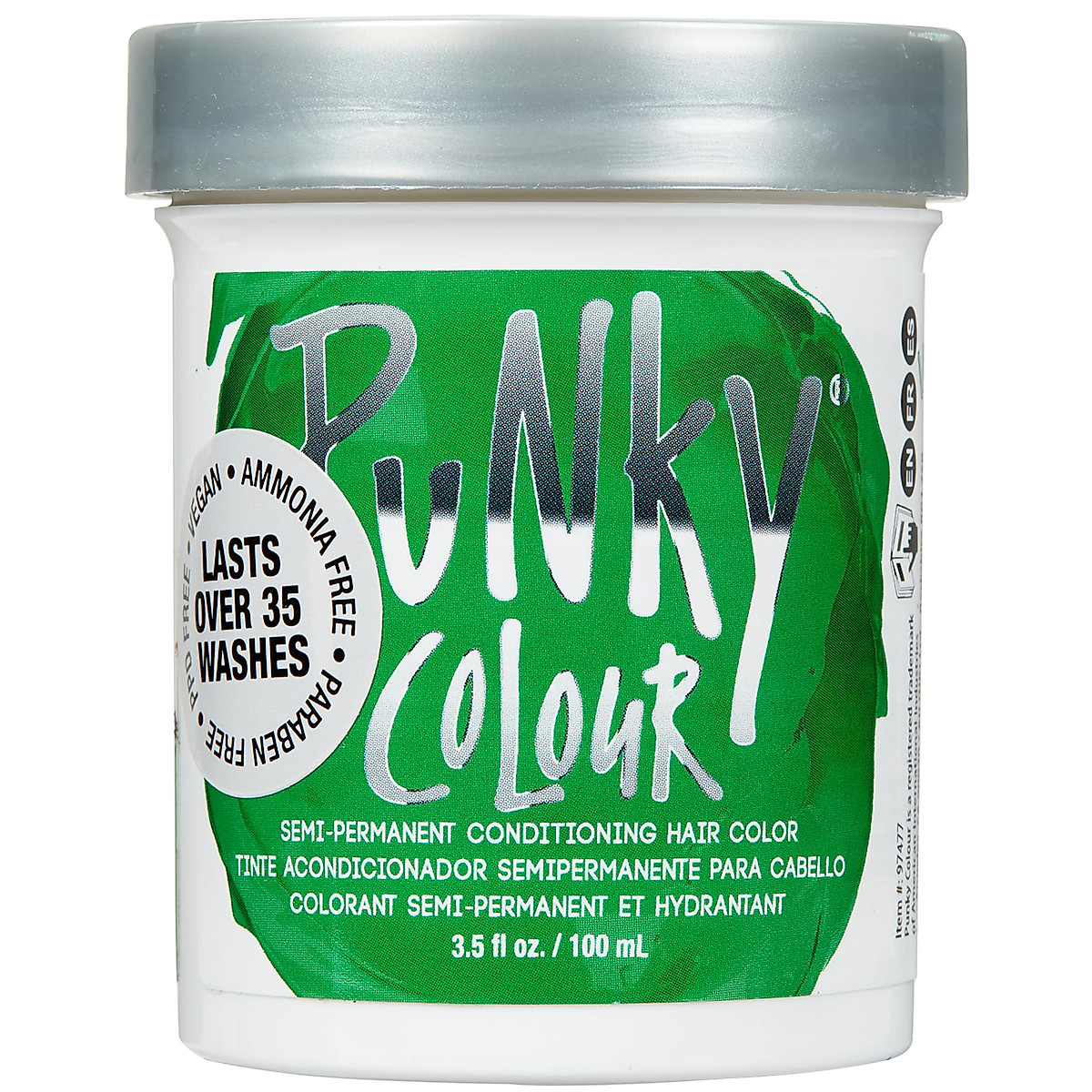 Punky Apple Green Semi Permanent Conditioning Hair Color, 3.5oz