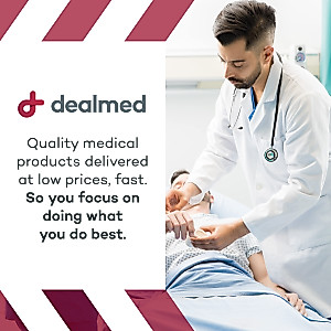 Dealmed 6" Cotton-Tipped Wood Applicators – 200 Sterile Cotton-Tipped Applicators for Application of Medication, Cleaning Skin, Arts, Crafts and More (Box of 200)