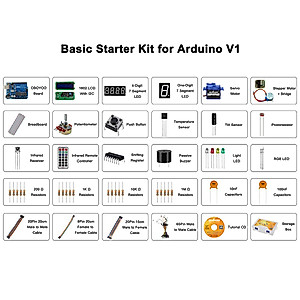 OSOYOO Basic Starter kit for Arduino with Controller Board and USB Cable Compatiable with UNO R3 Including Sampe Projects Programming with IDE