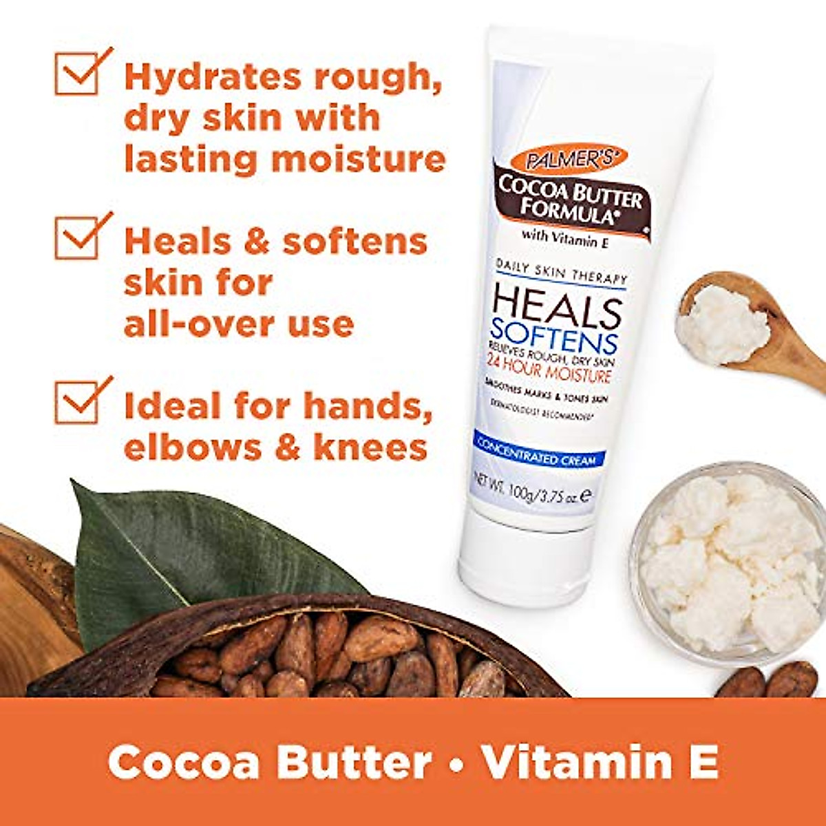 Palmer's Cocoa Butter Formula Daily Skin Therapy Concentrated Cream, 3.75 Ounces