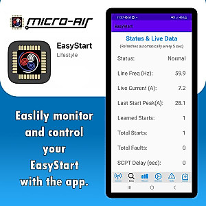 NEW BLUETOOTH MicroAir EasyStart 368 Soft Start Home Commercial (ASY-368-X48 BlueTooth), Air Conditioner Soft Start Works with Generator, Start Air Conditioners at Less Power, Home & Commercial Use