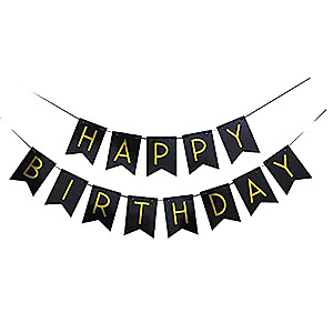 Green Black Birthday Decorations for Men with Happy Birthday Banner Hanging Paper Fans Pom Poms Confetti Latex Balloons Boys Gaming Party Supplies