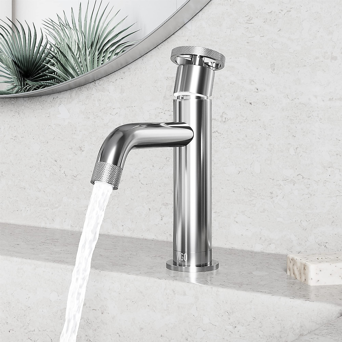 VIGO Cass 8'' H Single Handle Single-Hole Bathroom Faucet in Chrome-VG01046CH