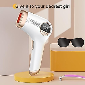 Aopvui Laser Hair Removal for Women, At Home Painless IPL Hair Removal with Red-Wave Light for Bikini Leg Facial Use High Energy IPL Hair Remover Device