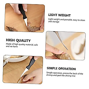 Seafood Tools 4pcs Shrimp Thread Cutter Crab Scissors Debarking Tool Oyster Opener Household Tools Shrimp Peeler Tool Shrimp Line Peeler Shrimp Remover Cutter Shrimp Line Cutter