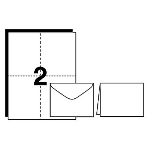 Avery 8315 Inkjet Cards W/Envelopes, 4-1/4-Inch X5-1/2-Inch, 60/Bx, Matte We