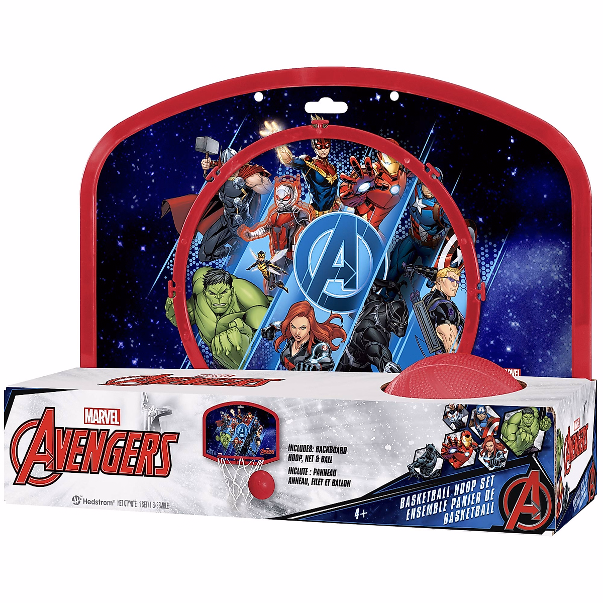Hedstrom Over The Door Basketball Hoop Set, Marvel Avengers