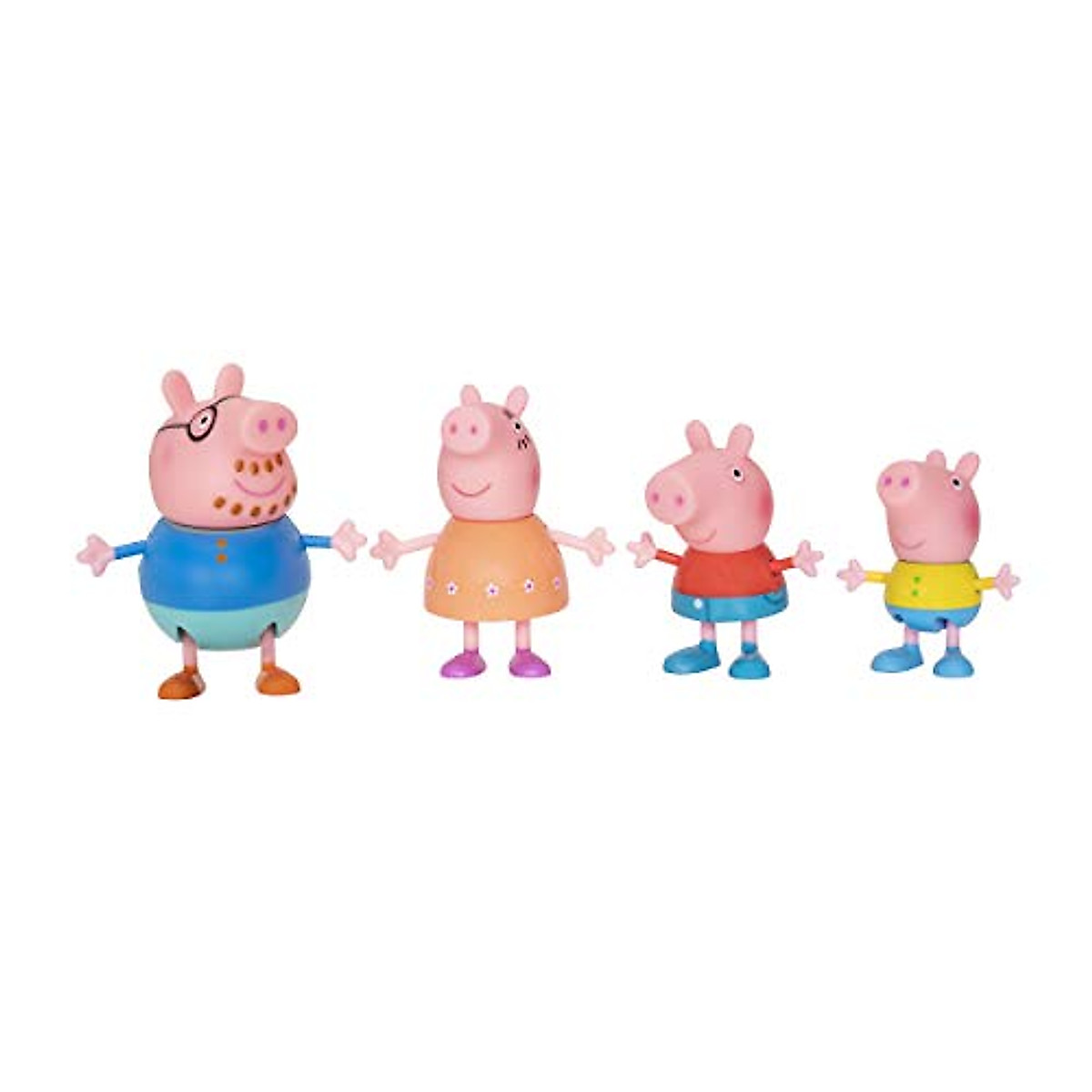 Peppa Pig Shopping Mall with Family, Includes 1 Connectable Mall Playset, 4 Character Toy Figures, 2 Chairs, 1 Pizza Table, 1 Toy Boat – for Kids - AMAZON EXCLUSIVE