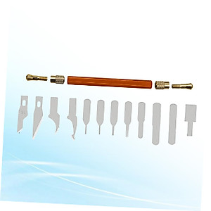 SEWACC 13pcs Knives Mobile Phone Film Cutter Carving Mobile Phone Films Tools Engraving Flat Set