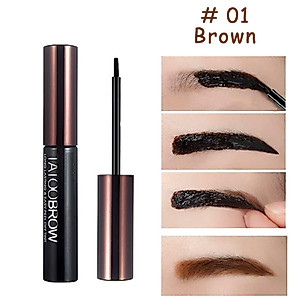 2 PCS Tattoo Peel Off Eyebrow Gel Tint,Tattoo Brow Peel Off Tint Gel,3 Days Long-Lasting Waterproof Brown Tattoo Gel Tint,Easy Application (101 Brown)