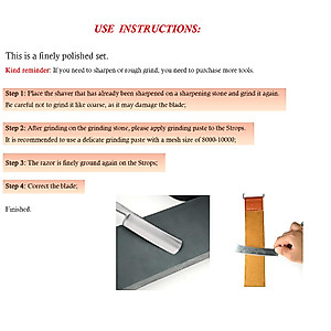 DanNuo Straight Razor Strops with Sharpening Stone Dual Leather Strops Barber Hair Removal Shaving Sharpener Folding Knife Sharpening Belt