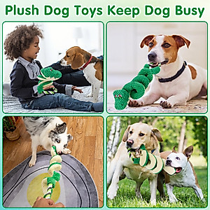 EASTPET Squeaky Dog Toys with Pull Rope,Large Dog Tug of War Toy,Medium/Large Breed,Toys for Dental Health