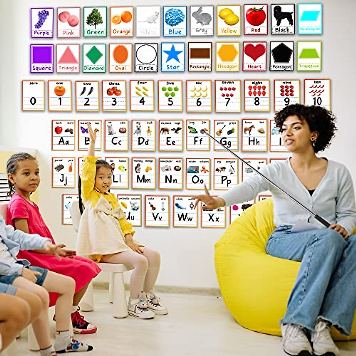 Engaging 59 Pieces Alphabet Bulletin Board Set for Kids