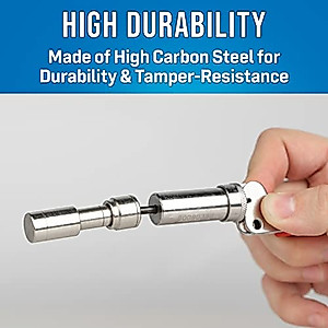 Jonard Tools TTBW-158 Steel Barrel Fastener Plunger Tool for Water Utility Fasteners with 0.158” Inside Diameter