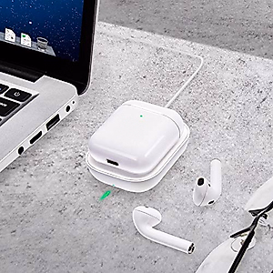 Airpods Pro Charger, Wireless Charger for AirPods 3rd/AirPods Pro 2nd/Airpods Pro/Airpods, Fast Wireless Charging Station for Apple Earbuds Earpods, Wireless Charger Pad for Airpods Earphone White