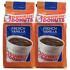 Dunkin' Donuts French Vanilla Ground Coffee (Pack of 2)2