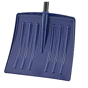 Superio Kids Snow Shovel for Driveway, Plastic Heavy Duty Shovel for Snow Removal with D Grip Metal Handle Small Navy Blue Kids Shovel Sturdy, 35“ Height, Durable Plastic 12" Wide Blade, Snow Fun (3)