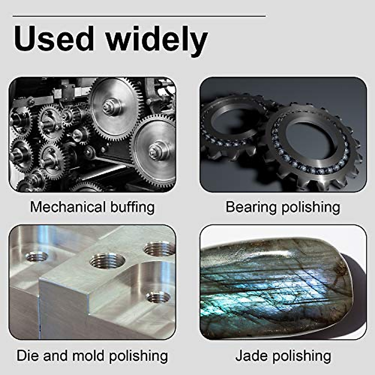 Weewooday 50 Pieces Burr Grinding Stone File with Plastic Storage Box, Polishing Grinding Tool Grinding Bits for Chainsaw Sharpener, 3/16 Inch/ 4.8 mm