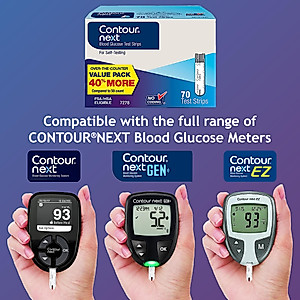 CONTOUR NEXT Blood Glucose Test Strips for Diabetes, 35 Count