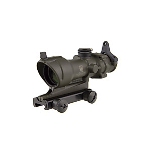 Trijicon ACOG TA01-D-100318 4x 32 Tritium Only, Center Illuminated Amber Crosshair .223 Reticle Scope, OD Green