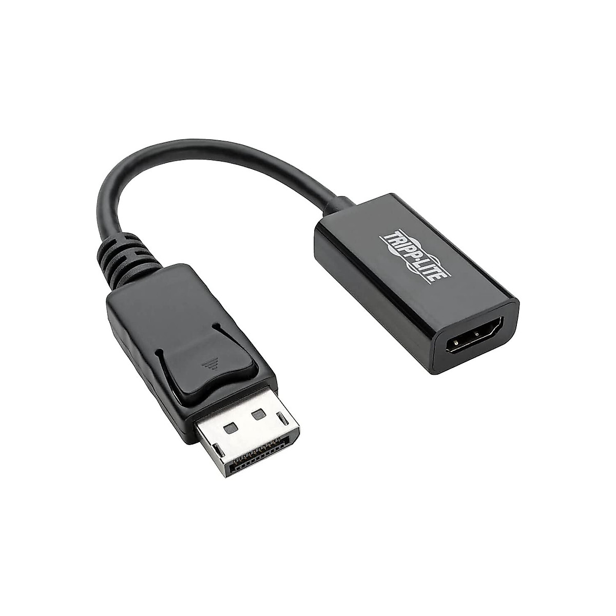 Tripp Lite DisplayPort to HDMI Adapter Converter 4K @ 60Hz, Latching Connector, DP 1.2 to HDMI 2.0 M/F, DP to HDMI (P136-06N-H2V2LB),Black