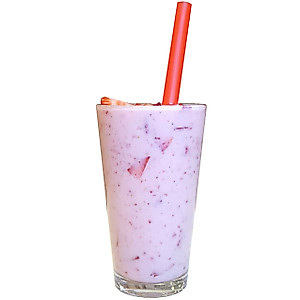 Extra Large Milkshake Straws 1/2 Inch Wide 8 1/2 Inch Long (50)